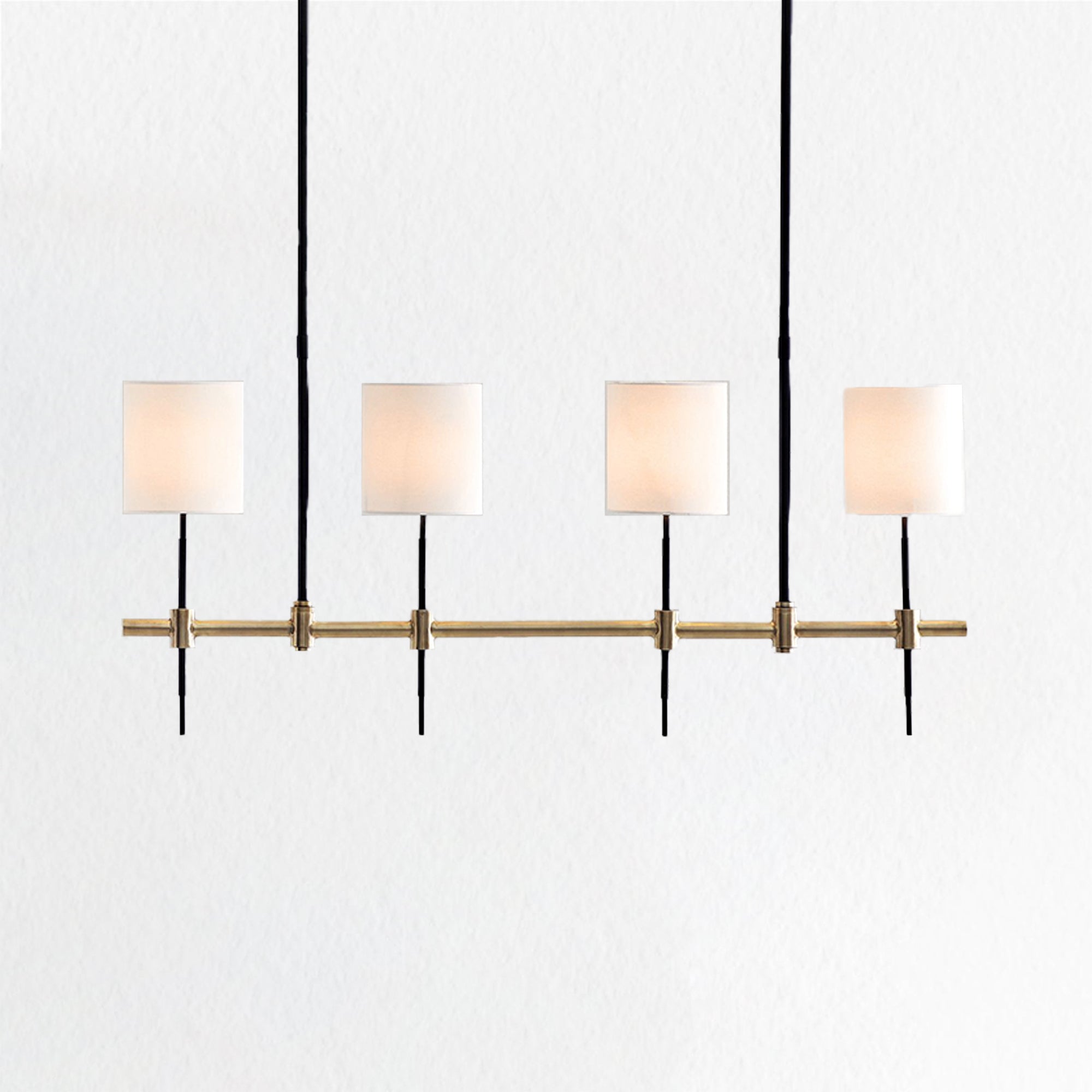 LuxeLinen Linear Metal Chandelier - High-End Design with Sophisticated ...